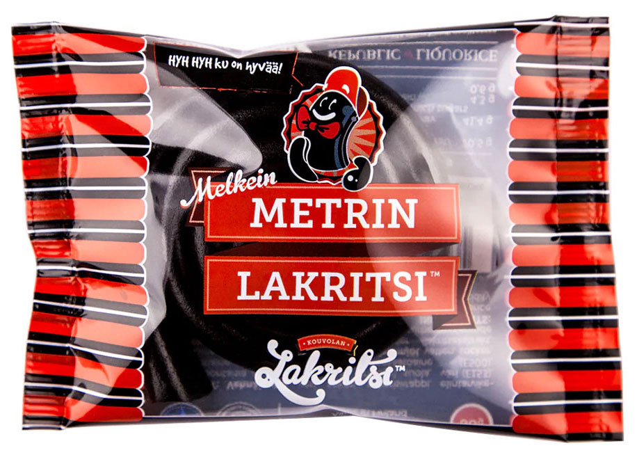 Kouvolan Lakritsi Melkein Metrin Lakritsi - Fast ein Meter Lakritz ...
